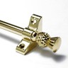 Satin Brass Stair Rods - 3/8" x 28.5" - Simplicity - Thistle Finial | eBay
