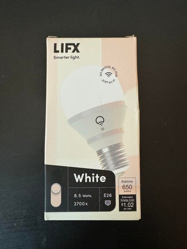 LIFX White A19 Wi-Fi Smart LED Light Bulb Warm Dimmable - BRAND NEW ...