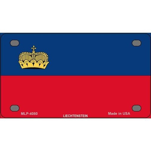 Liechtenstein Flag MINI Size 4"x2.2" License Plate Metal Sign for Home ...