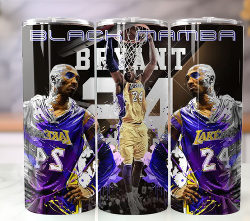 Black Mamba Inspired Tumbler 20oz Stainless Steel Lakers Style Cup with ...