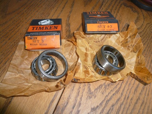 Timken SET #3, SET 3 M12649 M12610 Bearing - Quantity Two - NOS | eBay