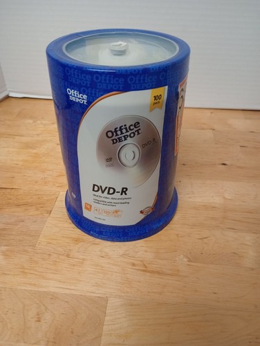 Office Depot DVD-R 16x 4.7 GB 120 Minute 100 Disk Spindle Factory ...