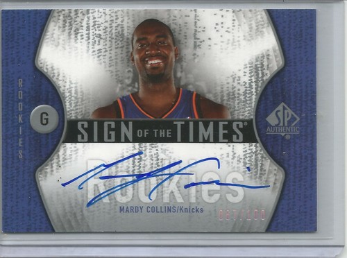 Mardy Collins 06/07 SP Authentic Sign of the Times Autograph #67/100 | eBay