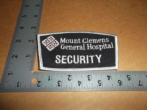 Mount Clemens General Hospital Security Patch~Michigan~MI~Brand New~EMS ...