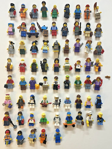 Lego City Minifigure Lot of ~60, varying subthemes with many extra ...