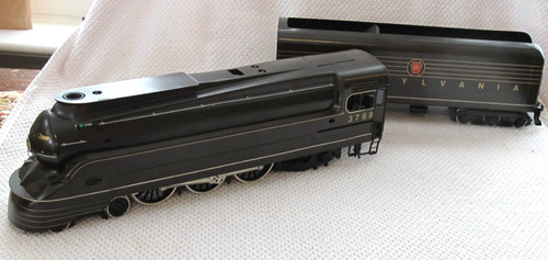O Scale Brass 2 Rail PRR Streamlined K4 & Tender #3768 Samhongsa ...