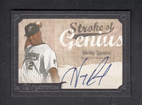 Hanley Ramirez 2007 Upper Deck Masterpieces Strokes of Genius On Card ...