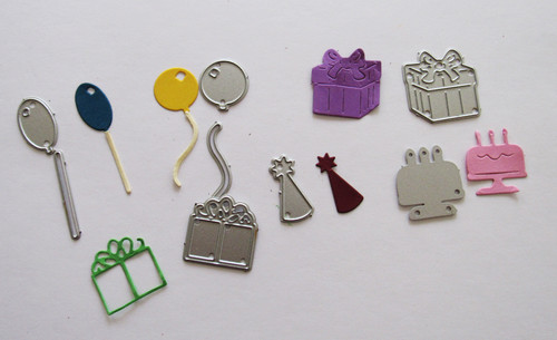 Metal Stencil Party Items, Gifts, Balloons - for Big Shot or Sizzix ...