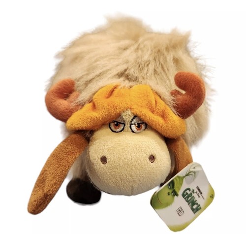 2018 Dr Seuss The Grinch Fred Reindeer Plush 8" Stuffed Animal NWT In A ...