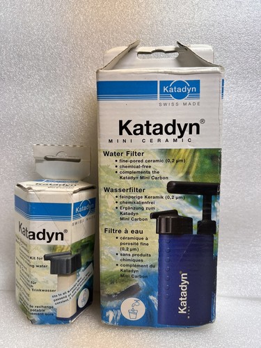 KATADYN Pocket Mini Ceramic Water Filtration System W/Filter for sale ...