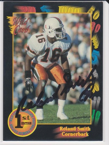 ROLAND SMITH MIAMI UNIVERSITY AUTOGRAPHED CARD | eBay