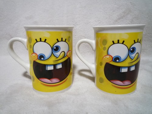 SET OF 2 SPONGEBOB SQUAREPANTS COFFEE MUGS ~ VIACOM ~ 2010 | eBay