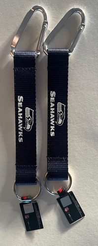 Lot of 2 Seattle Seahawks Carabiner Lanyard Keychain 8" NFL NEW! | eBay