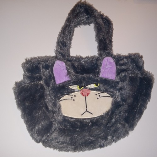 Cat Lucifer Plush Handbag Cat Cute Fluffy Puffy handbags 36cmx30cmx12cm ...