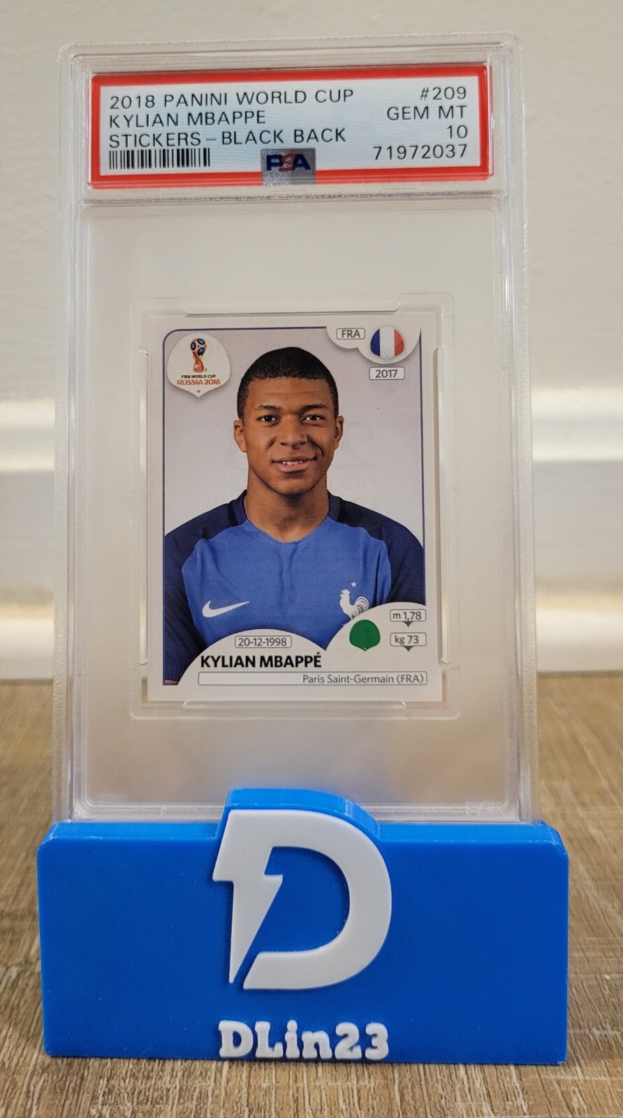Kylian Mbappe 2018 Panini World Cup Stickers #209 Black Back Price ...