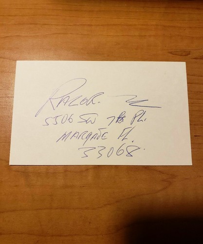 DONOVAN RUDDOCK - BOXER - AUTOGRAPH SIGNED - INDEX CARD -AUTHENTIC ...