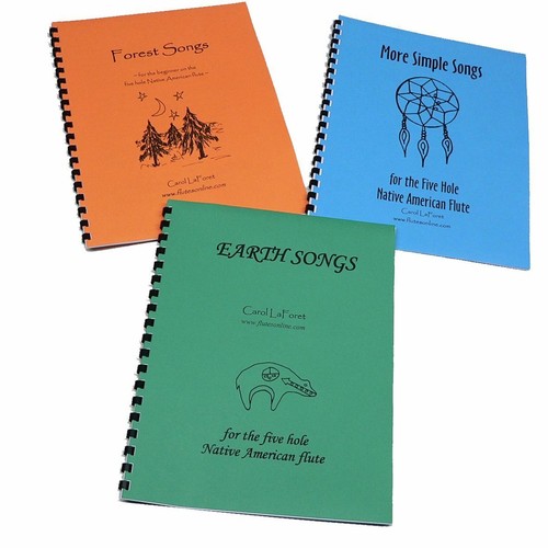 Songbook SET for the 5 hole Native American Flute, 3 Song Books | eBay