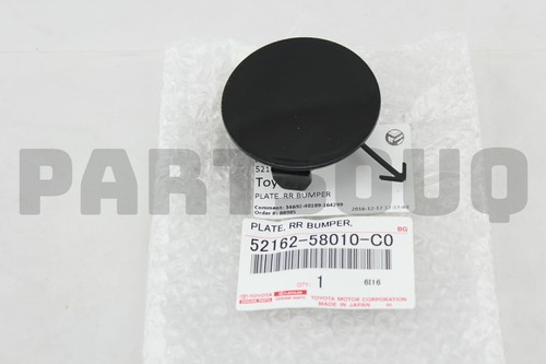 5216258010C0 Genuine Toyota PLATE, REAR BUMPER, NO.1 52162-58010-C0 | eBay