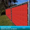Ifenceview 10 FT Width Red Fence Privacy Screen Mesh Awning Canopy ...