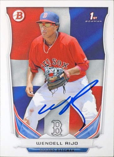 2014 Bowman Hometown SP #BP12 Wendell Rijo Rookie Boston Red Sox AUTO ...