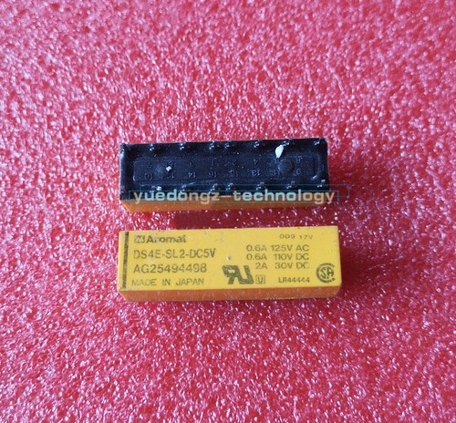1piece NEW Panasonic DS4E-SL2-DC5V Signal Relay 1A 4PDT 2 COIL LATCHING ...