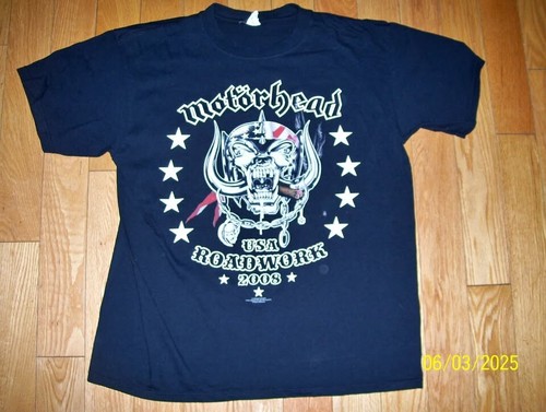 Motorhead USA Roadwork 2008 Tee Shirt Size Large | eBay