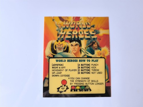 NEO GEO MVS WORLD HEROES 1 Mini Marquee SNK Arcade | eBay