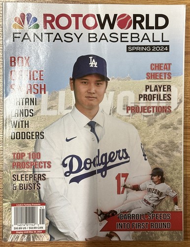 2024 FANTASY BASEBALL ROTOWORLD SPORTS Magazine Shoehei Ohtani LA ...
