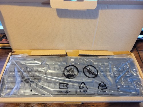 2 X HP USB Slim Business Keyboard Black KBAR211 Very Good for sale ...