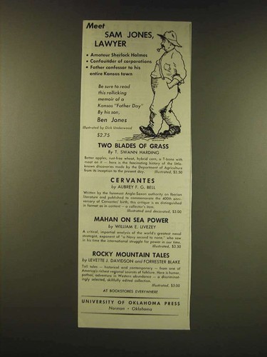 1947 University of Oklahoma Press Ad - Meet Sam Jones, Lawyer | eBay