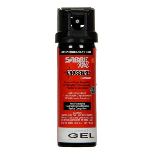 Sabre Red 52CFT20-GEL Crossfire Gel (MK-3.5) Pepper Spray, 1.33% MC, 2. ...