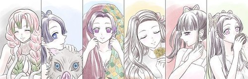 Kimetsu no Yaiba kamado nezuko kanroji mitsuri Custom Gaming Mat Desk ...