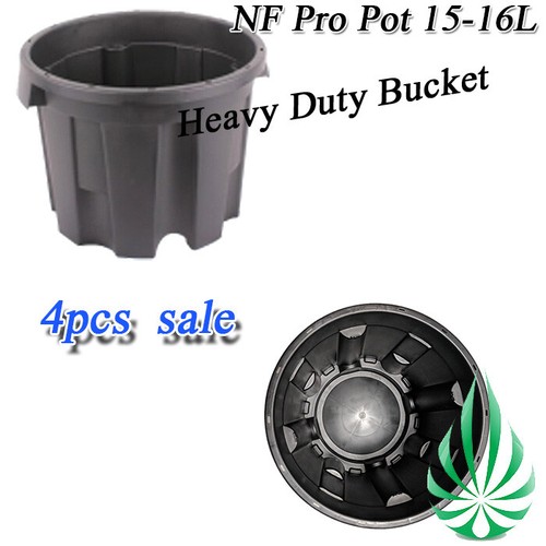 4pcs of Hydroponics Nutrifield Pro Pot Plant Grow Bucket Heavy Duty 15L ...