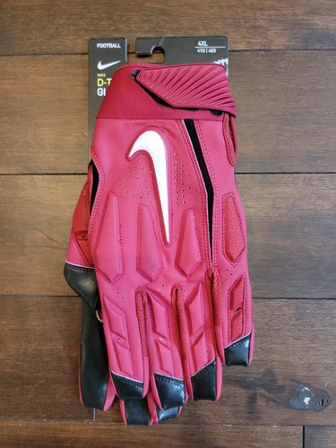 Nike D-Tack Red Lineman Football Gloves SIZE 4XL (CK2926-661) “Alabama ...