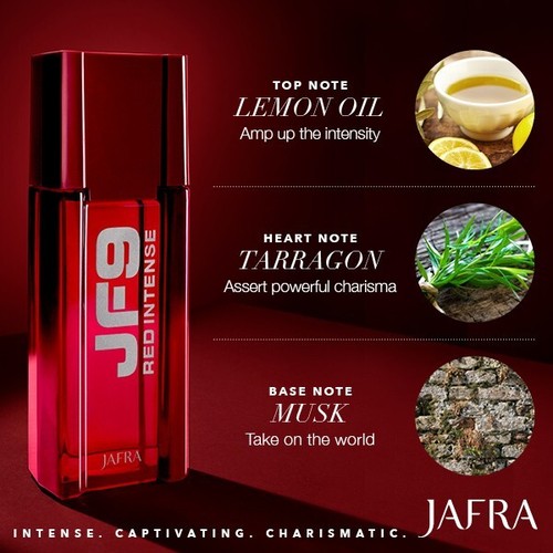 Jafra JF9 Red Intense Cologne For Men 3.3 Fl New In Box LIMITED TIME ...