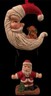 Brookstone A History of Santas Past Ornaments Set of 6 Santa Claus In ...