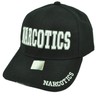 Black Narcotics Officer Narc Police Cop Embroidered Adjustable Baseball ...