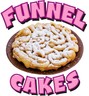 Funnel Cakes DECAL (Choose Your Size) Food Truck Concession Vinyl ...