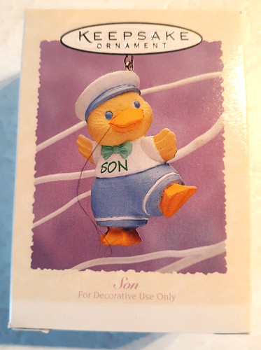 Hallmark ornament Easter spring Son 1995 baby duck sailor suit...in box ...
