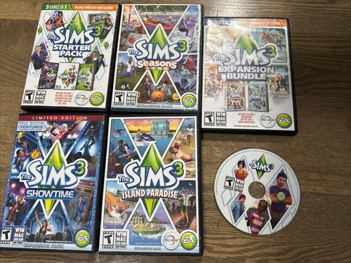 The Sims 3 Pack for PC Lot of 6 - Starter Pack, Seasons Expansion ...