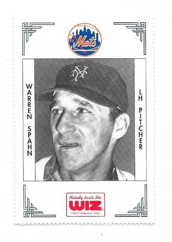 WARREN SPAHN 1991 METS THE WIZ # 372 HOF NEW YORK METS **FREE SHIPPING ...