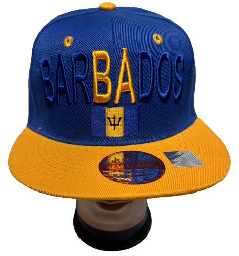 BARBADOS Flag 3D Embroidered Snapback Adjustable Baseball Cap Hats LOT ...