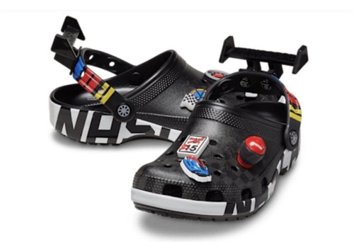 NASCAR Crocs Classic Clog Shoes Slip On Racing Jibbitz Men's Size 12 ...