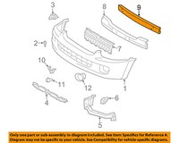 TOYOTA GENUINE 52021-0K022 REINFORCEMENT SUB-ASSY, FRONT BUMPER OEM | eBay