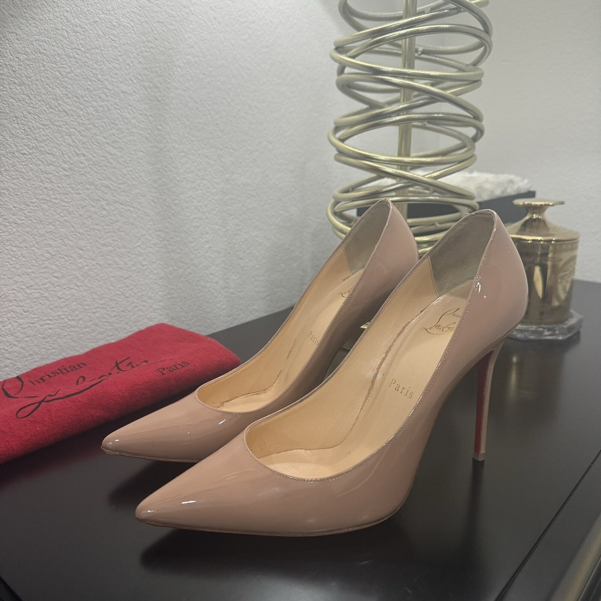Christian Louboutin Decollete Pump Patent Leather Heels for Christian Louboutin Decollete Pump Patent Leather Heels for