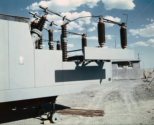 Outside of Electricity Plant 1955 Photo - This is a closeup of ...