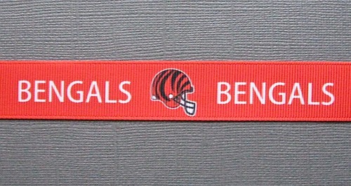 FOOTBALL Team Ribbon, Alternating Designs, 7/8" Orange, Grosgrain - 3 ...