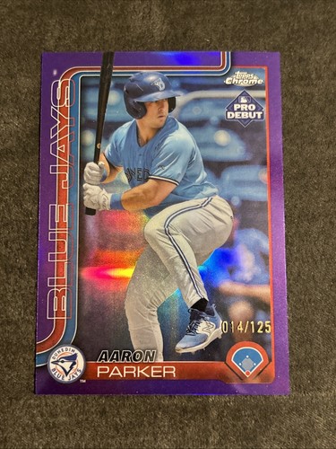2025 Topps Pro Debut - Chrome Aaron Parker #PDC-21 Purple Refractor ...