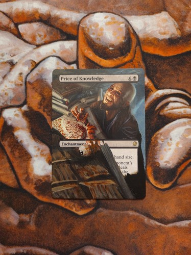 Magic the Gathering Price of Knowledge Painted Unique Custom MTG Alter ...