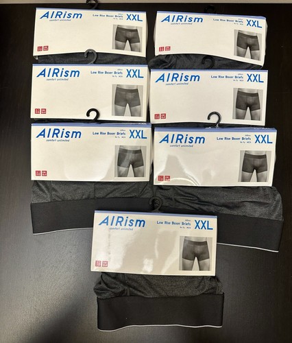 7X!! Uniqlo Airism Men Boxer Briefs Low Rise Gray XXL Brand New | eBay